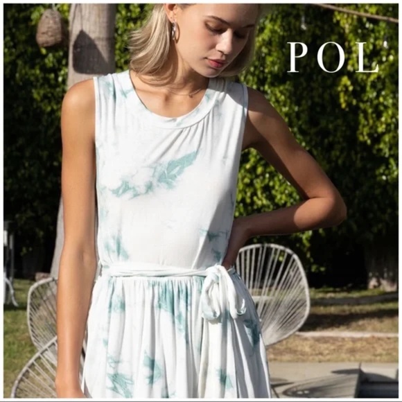 POL | Tops | The River Pol Hand Dip Dyed Tie Dye Mini Dress Or Tunic ...